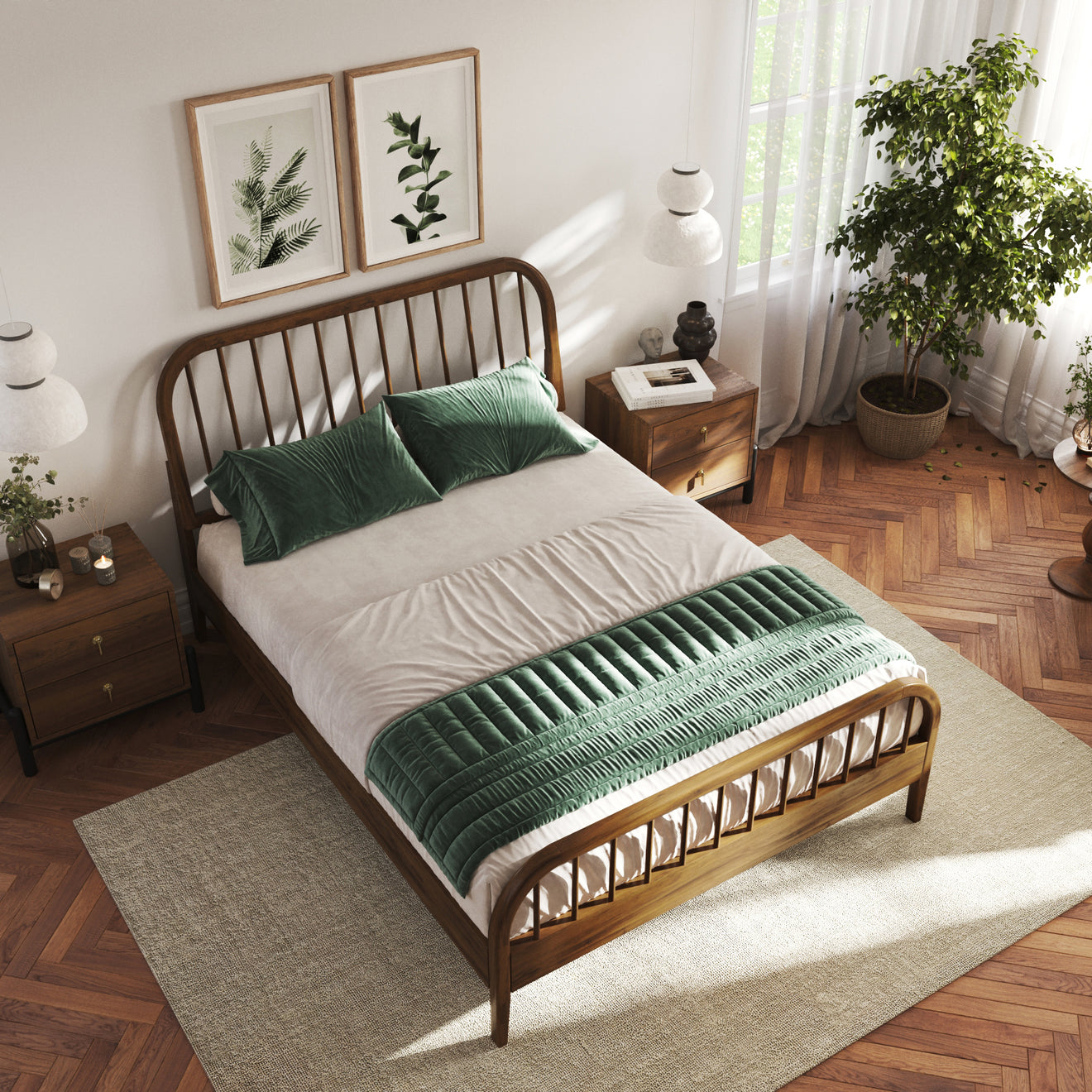 Willow Spindle Bed – Solid Wood - Elegant & Modern Design | Haus Modern ...